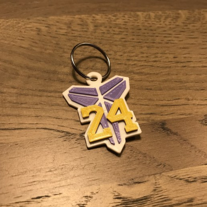 3D Printable Kobe Bryant Keychain by The 3D Smith