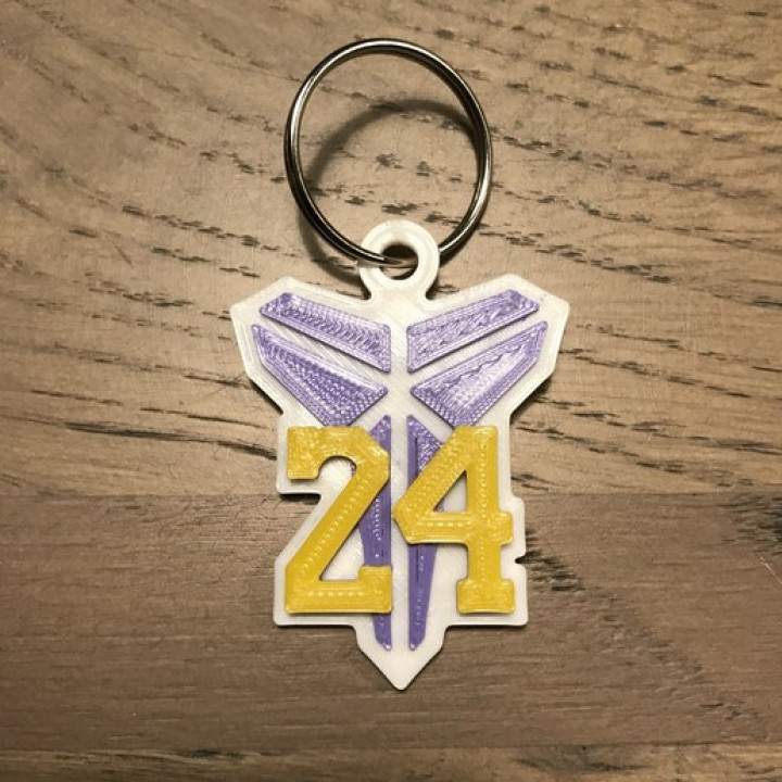 3D Printable Kobe Bryant Keychain by The 3D Smith