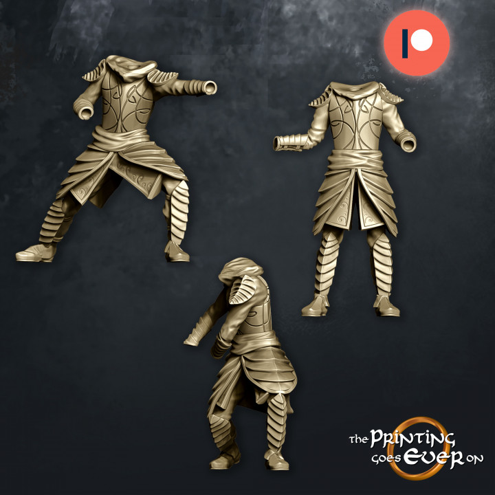 3D Printable Modular Elven Guards - Presupported by The Printing Goes ...
