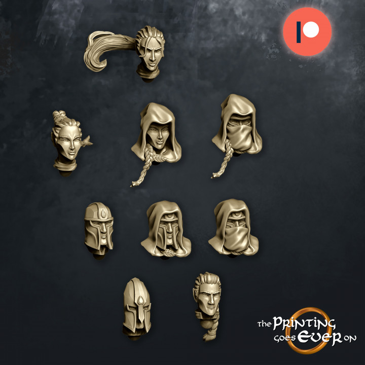 3D Printable Modular Elven Guards - Presupported by The Printing Goes ...