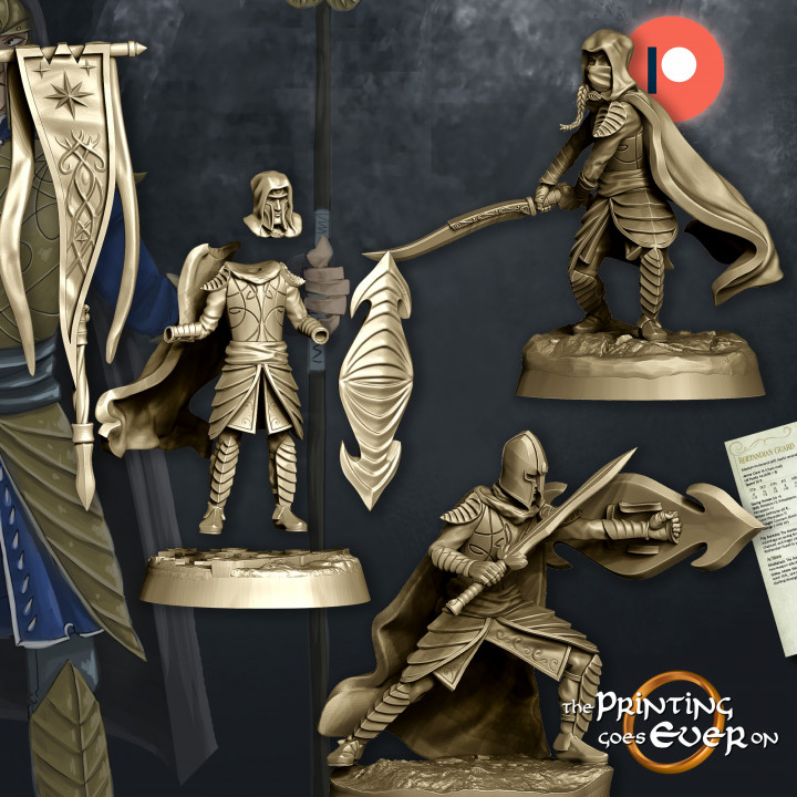 3D Printable Modular Elven Guards - Presupported by The Printing Goes ...