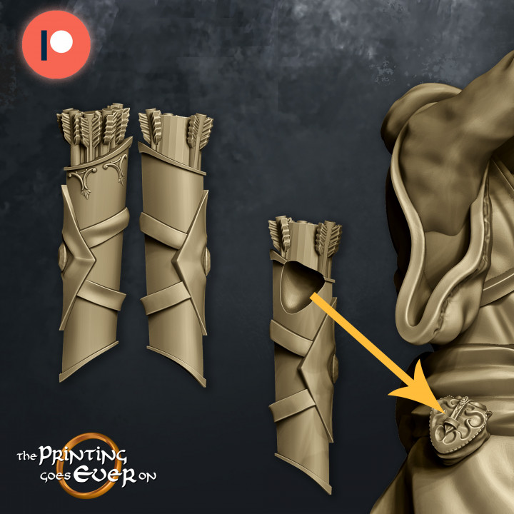 3D Printable Modular Elven Rangers - Presupported by The Printing Goes ...