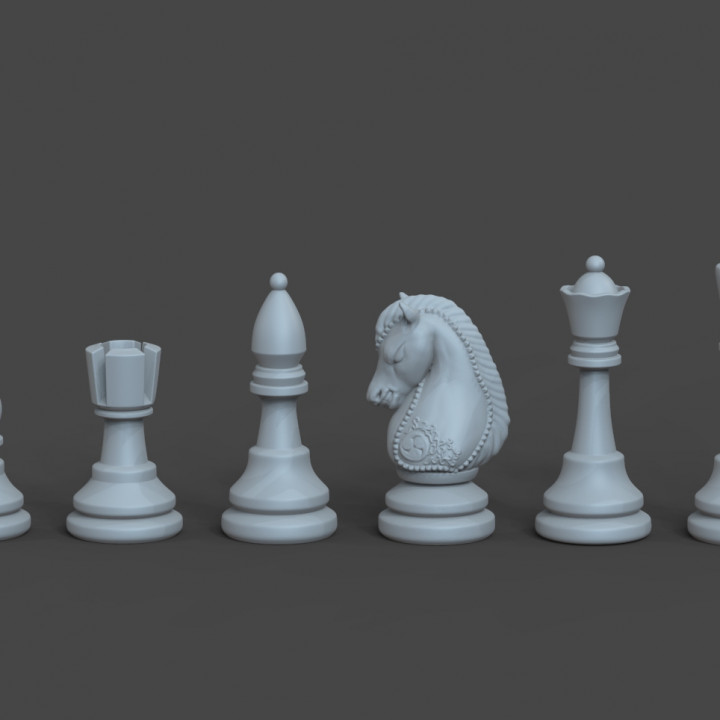 3D Printable Chess by Stl Project