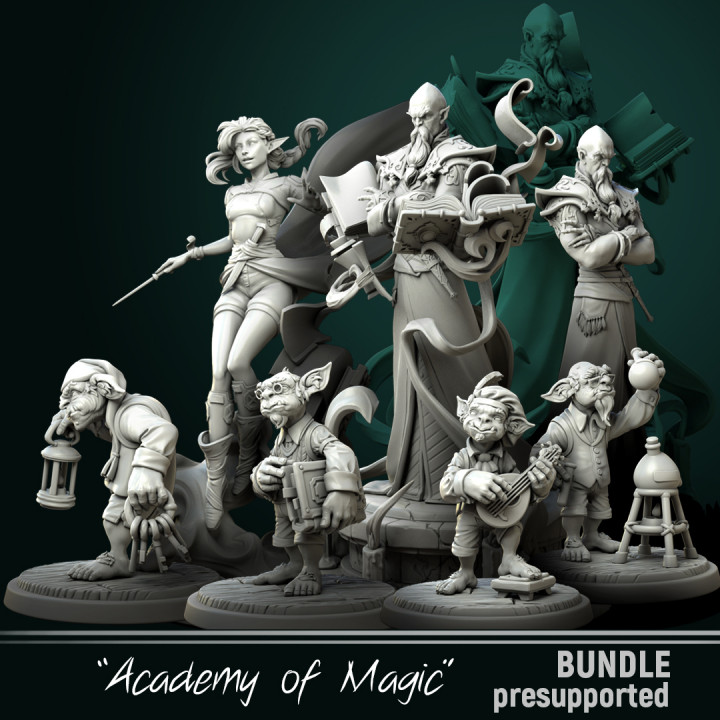 3D Printable 'Academy of Magic' December 2020 release by White Werewolf ...