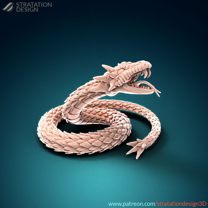 3D Printable Basilisk by Stratation Design