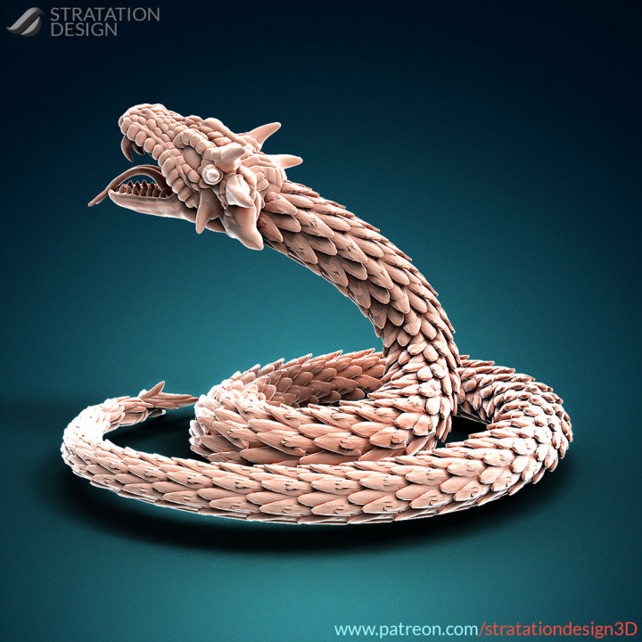 3D Printable Basilisk by Stratation Design