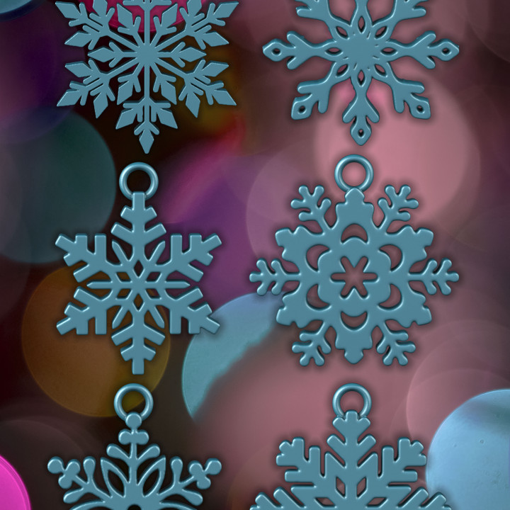 3D Printable Christmas Tree decorations by Crosslances