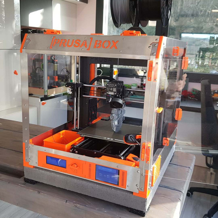 3D Printable Prusa-box enclosure for Prusa mk3s mk2.5s by Printer-box