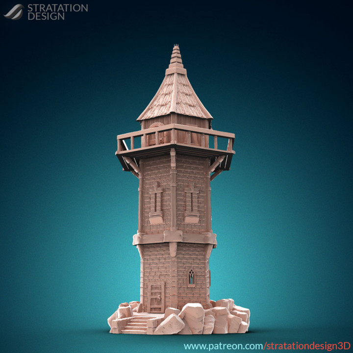 3D Printable WatchTower by Stratation Design