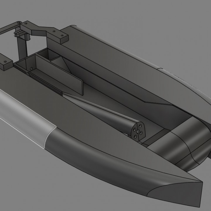 3D Printable Speed Boat 400mm/15.5 inch hull for bashing by Maximilian ...