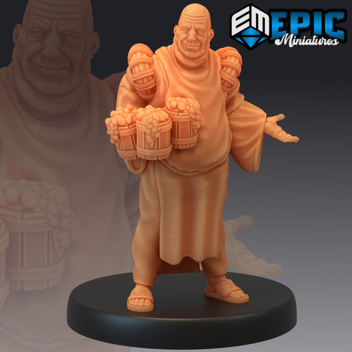 3D Printable Villager Innkeeper / Village NPC / Human Character by Epic ...