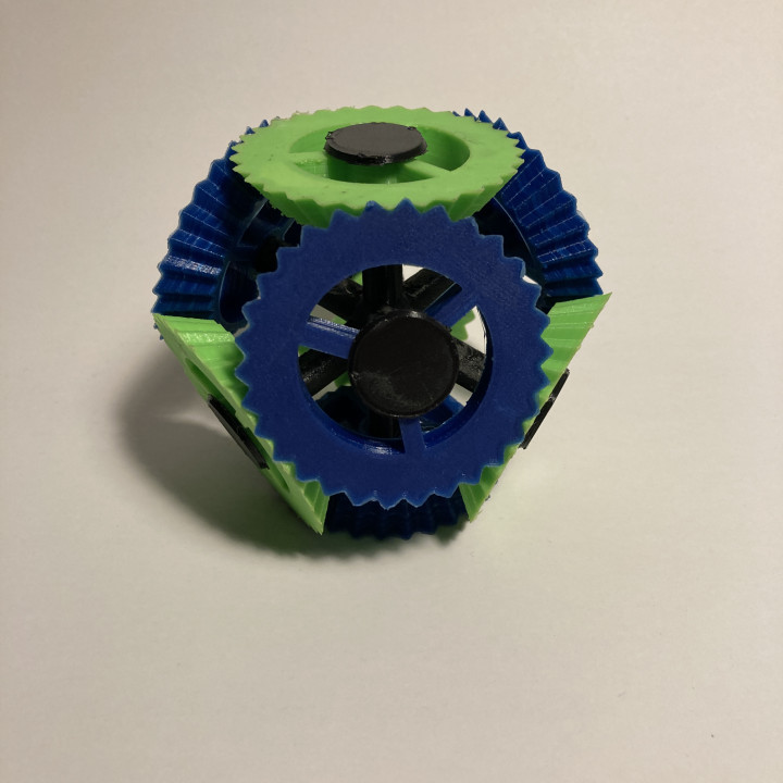 3D Printable Gear octahedron by Bulcsu Bagi