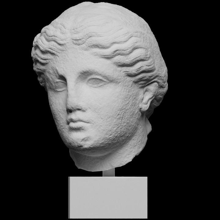 3D Printable Greek marble female head by Scan The World