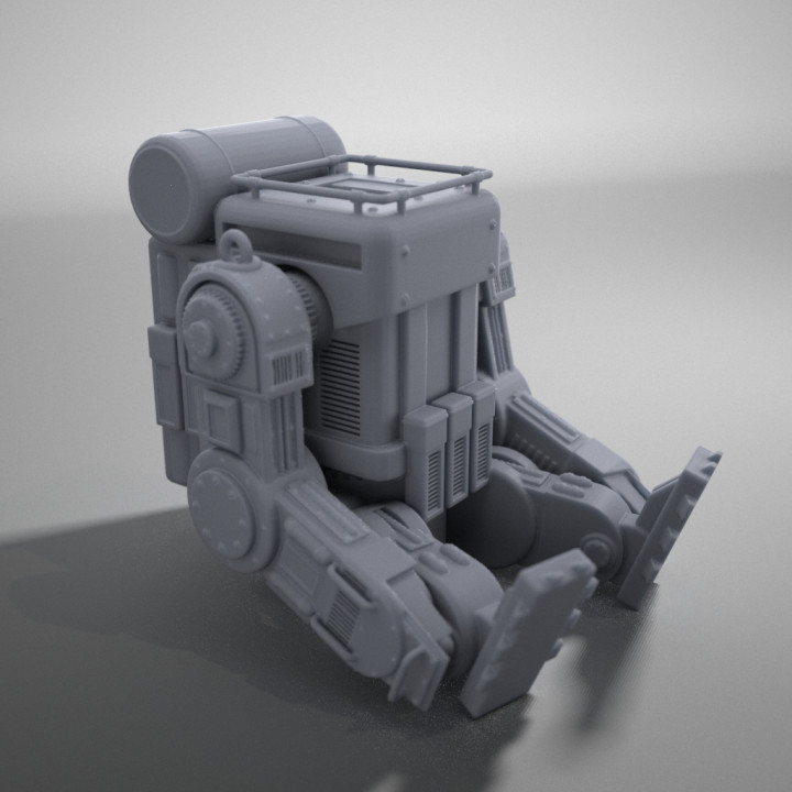 3D Printable Dieselpunk robots by Alphonse Marcel
