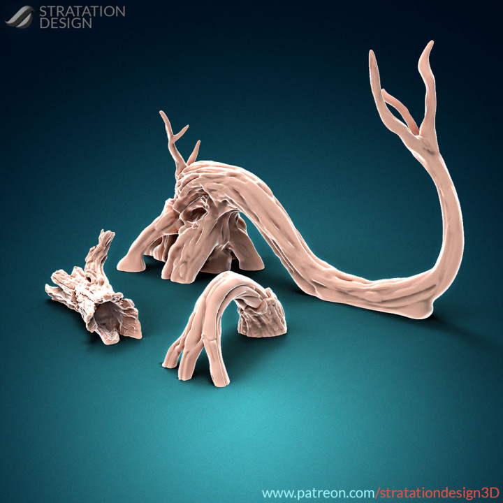 3D Printable Roots and Stumps by Stratation Design