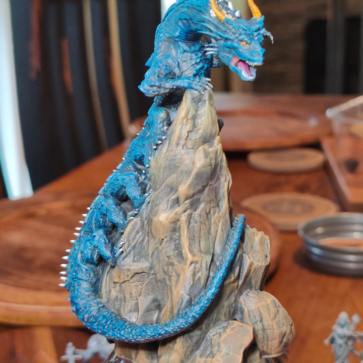 3D Print of Behir Climbing / Lightning Lizard / Classic Monster by W.