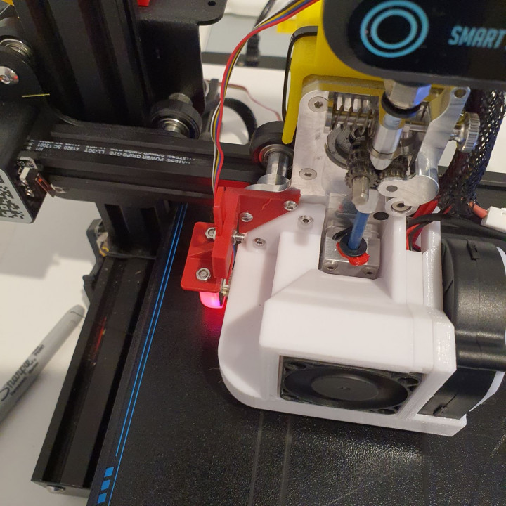 3D Printable BL Touch Mount For Micro Swiss Direct Drive with Satsana ...
