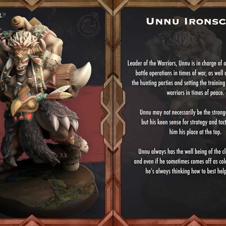 3D Printable Unnu Ironscar (Pre-Supported) by Cast n Play