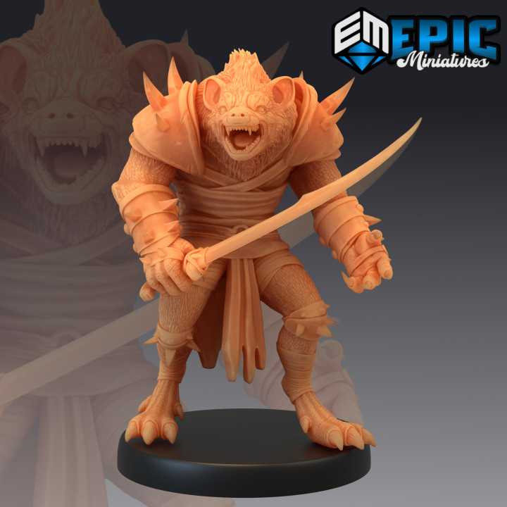 3D Printable Gnoll Set / Hyena Hybrid / Classic Monster Collection by ...