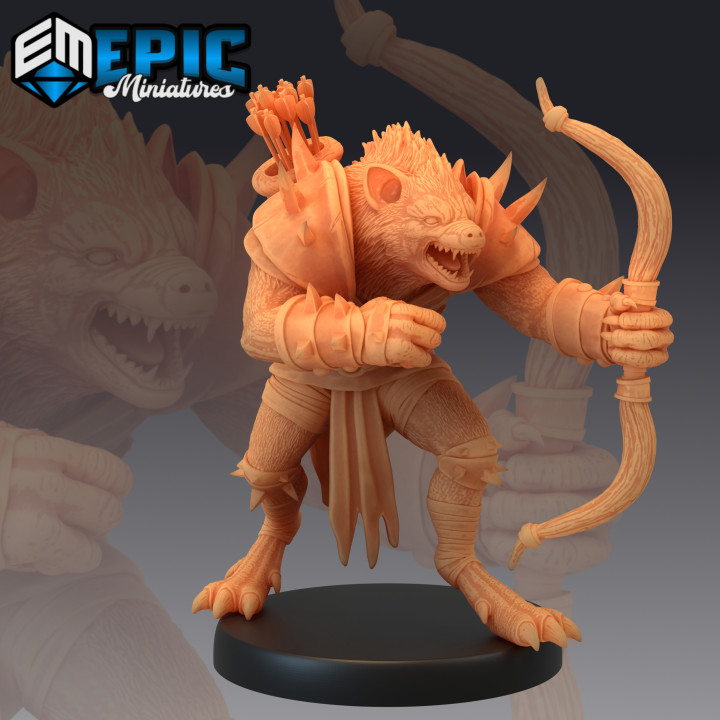 3D Printable Gnoll Set / Hyena Hybrid / Classic Monster Collection by ...