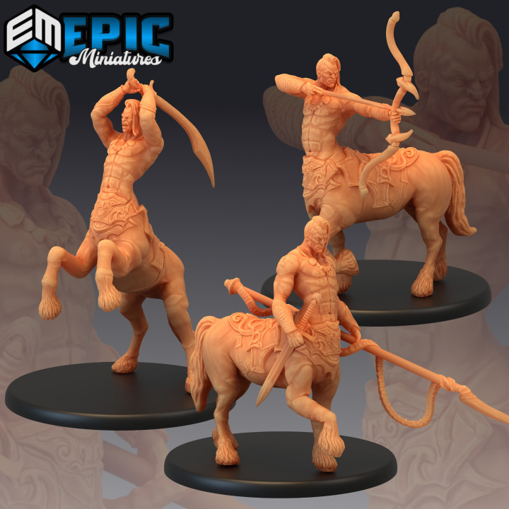 3D Printable Centaur Set / Horse Human Hybrid / Classic Monster ...