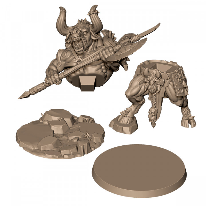 3D Printable Minotaur by Willy Kao
