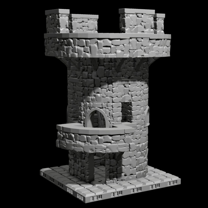 3D Printable Guard Tower by J.Kirouac design & sculpture