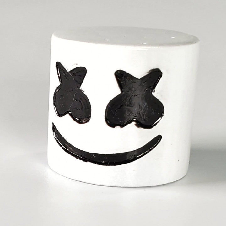 3D Printable Playmobil DJ Marshmello Head Cover by Margy G