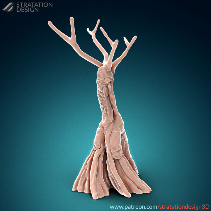 3D Printable Swamp Cypress Tree by Stratation Design