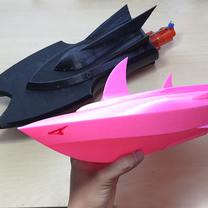 3D Printable Shark Boat Rc by TB3D