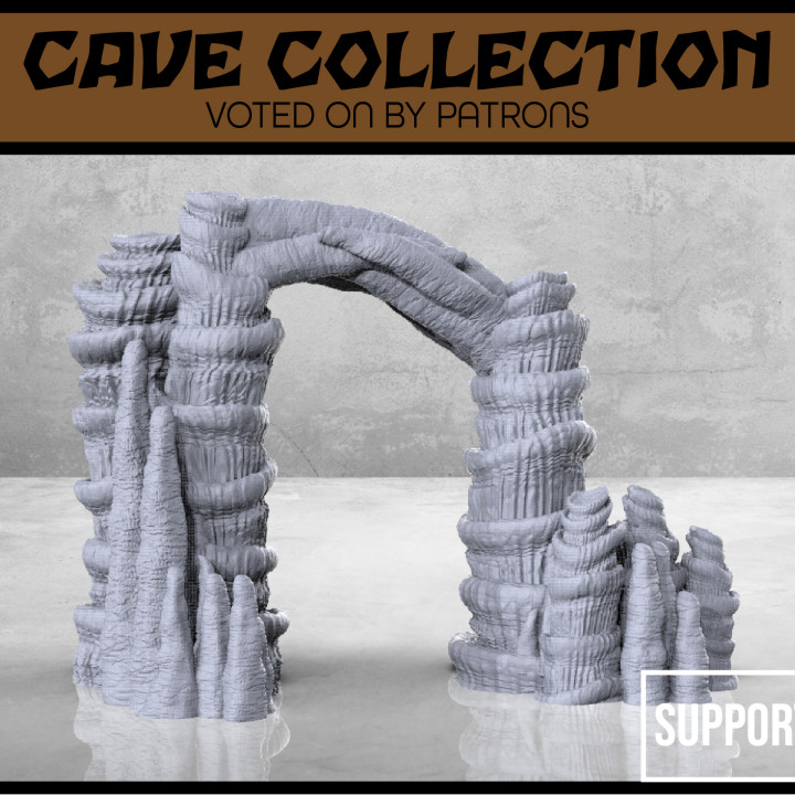 3D Printable Cave Entrance V2 by M3DM