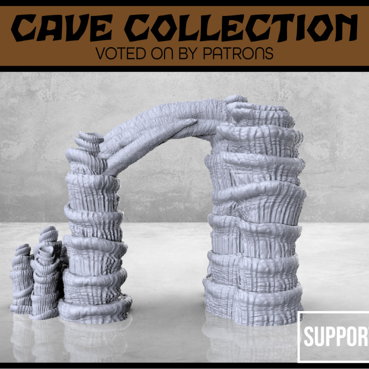 3D Printable Cave Entrance V2 by M3DM