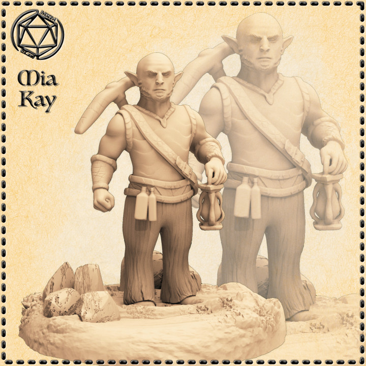 3D Printable Cave Gnome Miner V2 by M3DM