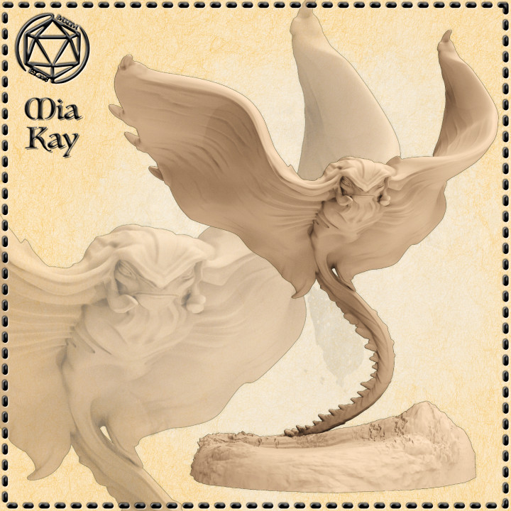 3D Printable Manta Cave Bat V3 by M3DM