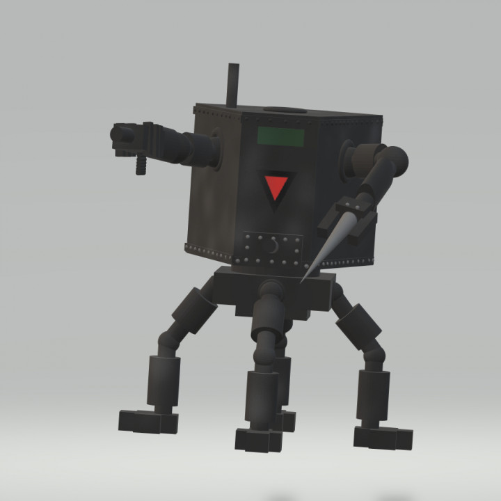 3D Printable War Mech by Hauke