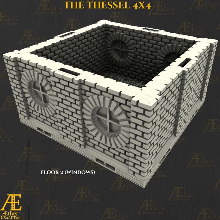 3D Printable KS3AET06 - Aethertowne Buildings by Aether Studios