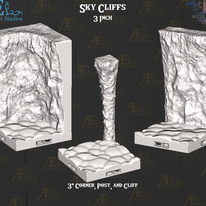 3D Printable KS3SKY04 - Sky Cliffs by Aether Studios