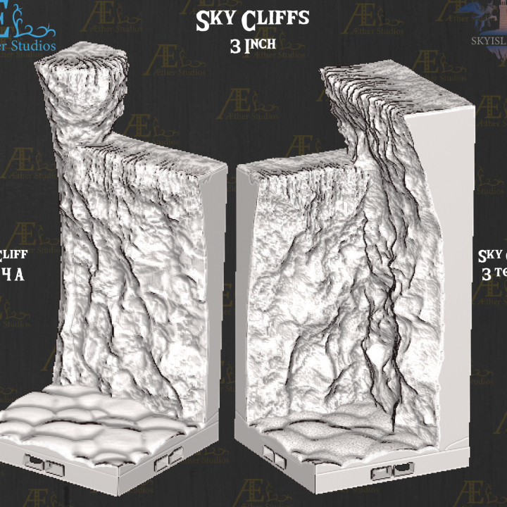 3D Printable KS3SKY04 - Sky Cliffs by Aether Studios