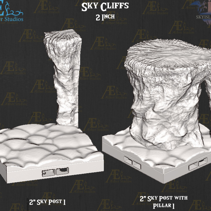 3D Printable KS3SKY04 - Sky Cliffs by Aether Studios