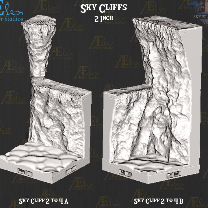 3D Printable KS3SKY04 - Sky Cliffs by Aether Studios