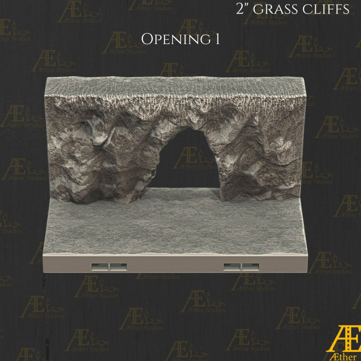 3D Printable KS3SKY06 - Ground Cliffs by Aether Studios