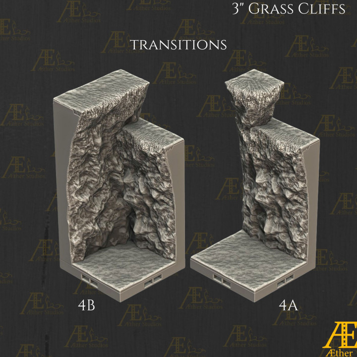3D Printable KS3SKY06 - Ground Cliffs by Aether Studios
