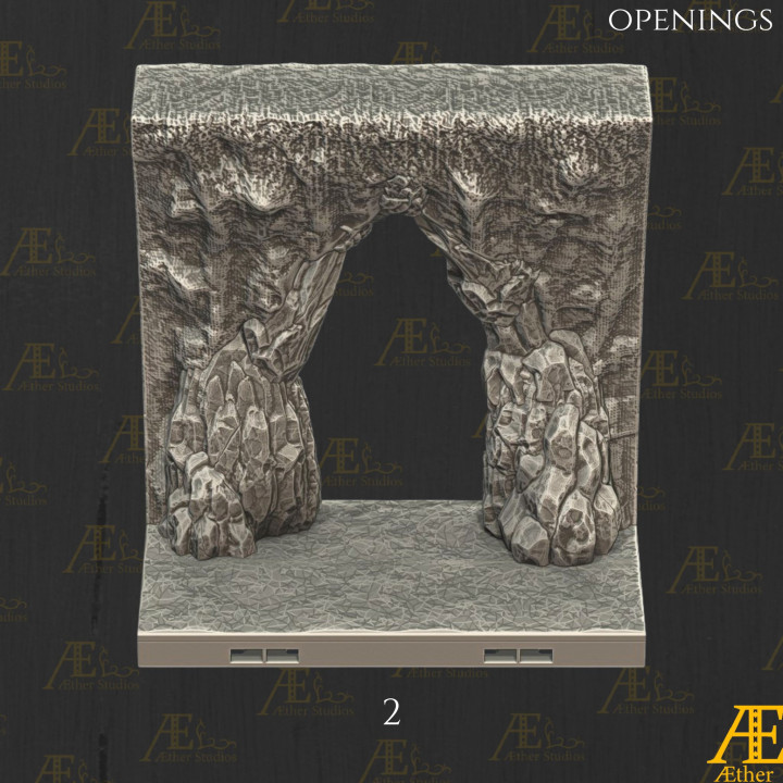 3D Printable KS3SKY06 - Ground Cliffs by Aether Studios