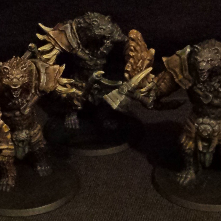 3D Print of Werebear Set / Bear Man Hybrid / Dire Beast / Forest ...