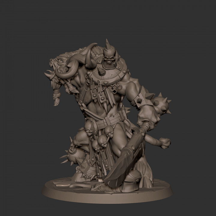 3D Printable Barath, The Beast Lord by Bite the Bullet