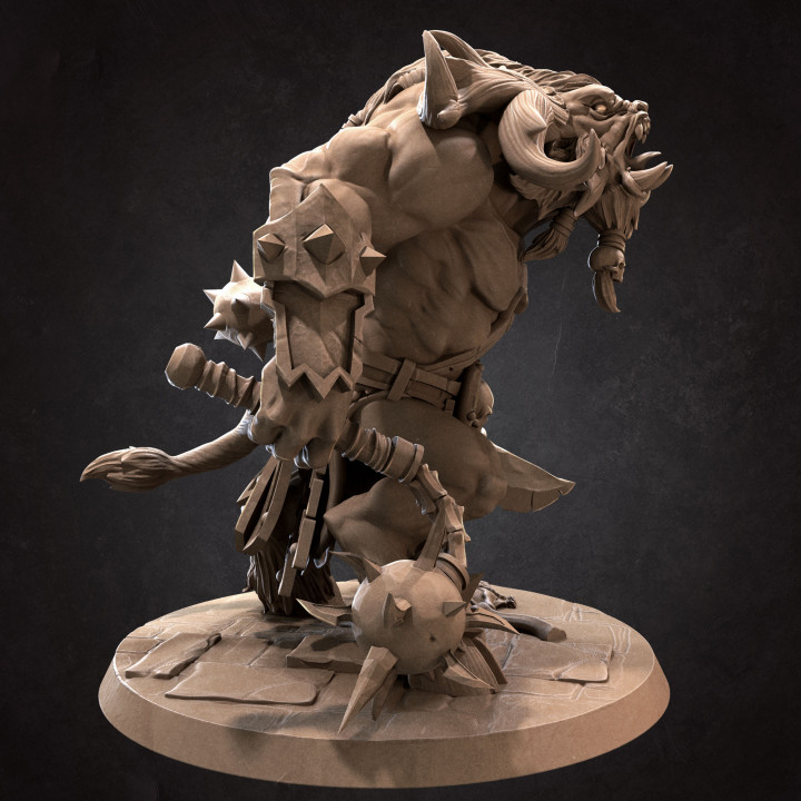 3D Printable Barath, The Beast Lord by Bite the Bullet