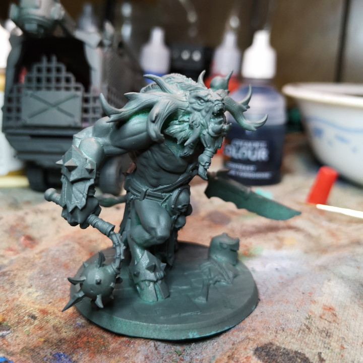 3D Printable Barath, The Beast Lord by Bite the Bullet