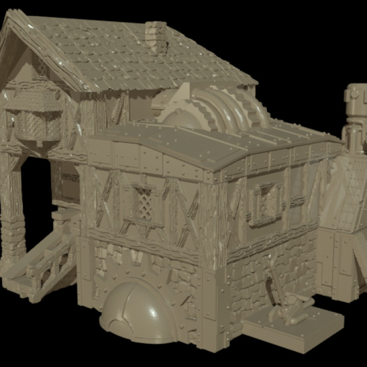 3D Printable Tinker's House/Shop by Randy Miller