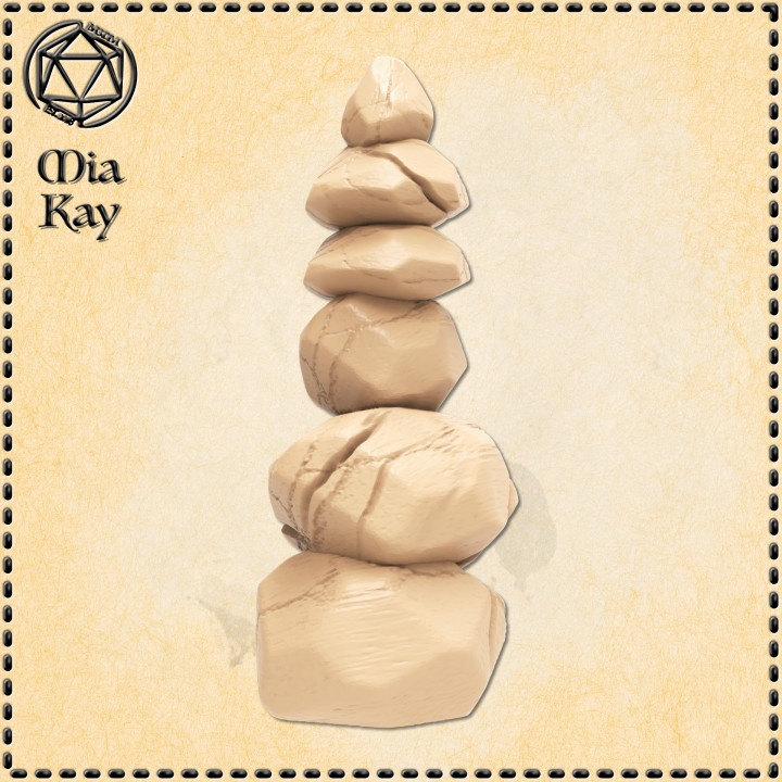 3D Printable Medium Rock Tower by M3DM