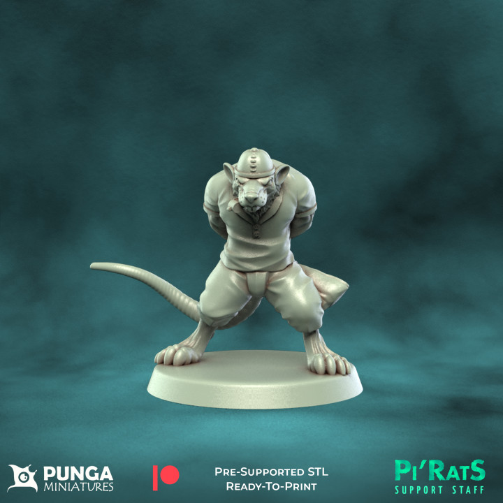 3D Printable January Release - Pi'Rats Support Staff by Punga Miniatures